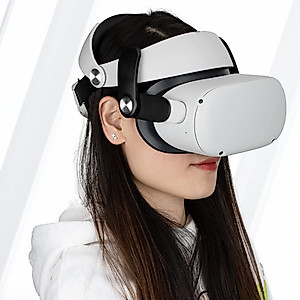 Mviioe for Quest 2 Face Cushion, Quest 2 Face Pad Light PU Leather Foam Face Cover Replacement Pad Washable Lightproof Anti-Leakage (Black)