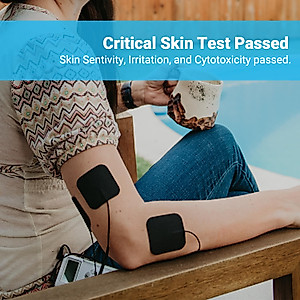 iReliev Electrode Value Pack TENS & EMS Pads (40) 2" X 2" Re-Usable, Premium Super Tack Gel