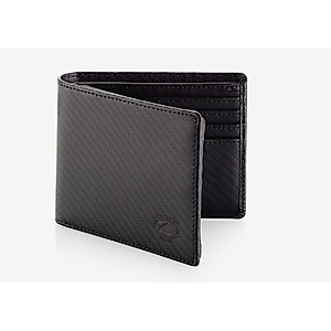 Stealth Mode Leather Bifold Wallet for Men - RFID Blocking, 11 Card Slots, Gift Box