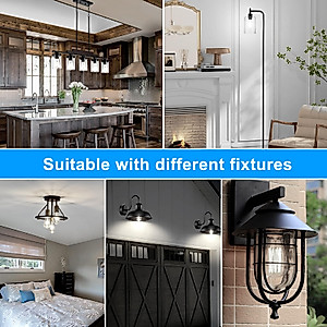 VOLIVO Edison Light Bulbs, Dimmable 7W Vintage LED Bulbs, E26 Medium Base, Daylight White 5000K, Ultra Bright, ST58, 60W Equivalent, 80+CRI,Clear Glass Filament Bulbs, Classic Antique Style 12 Pack