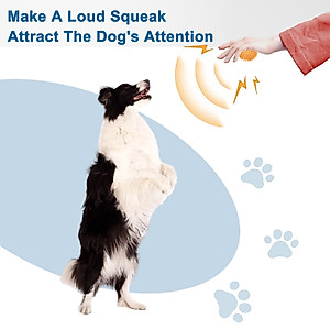 Beieverluck 12 Pack 2.5 Inch Squeaky Dog Toy Balls Spikey Dog Balls Large Dog Chew Toys for Medium Large and Small Dogs for Aggressive Chewers, 6 Colors