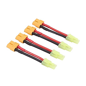 OliRC 4pcs XT-60 XT60 Female to plug for Mini Tamiya Male Connector Adapter for Airsoft/AR Drone(C79-4)