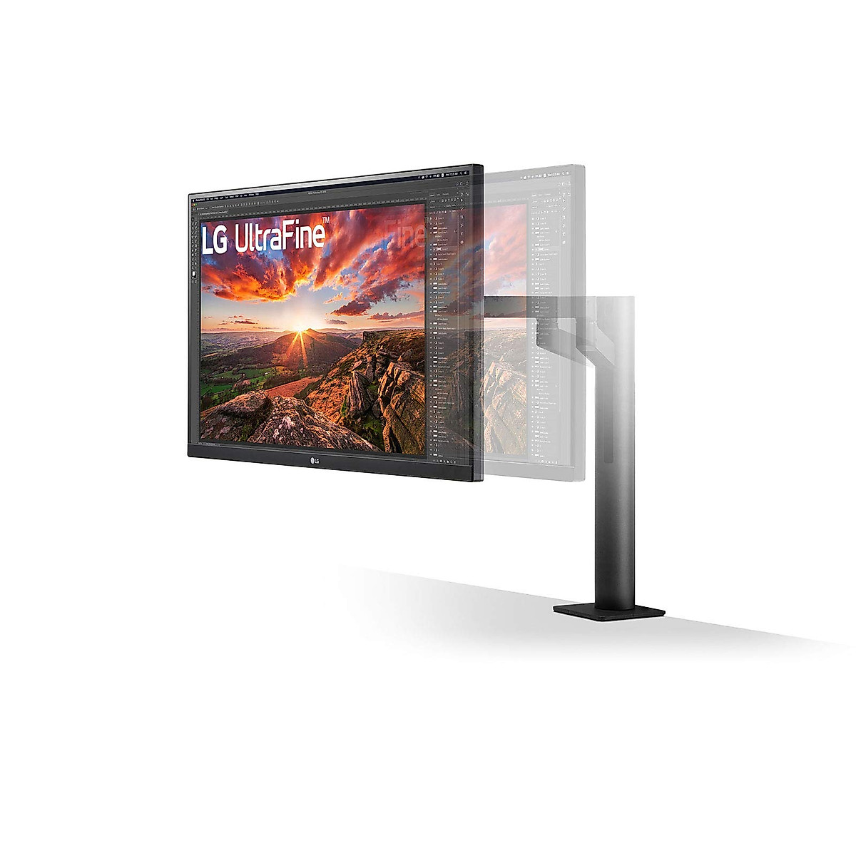 LG Electronics - 27BN88U-B Ultrafine Ergo 27BN88U-B - LED Monitor - 27-3840 x 2160 4K - IPS - 350 cd/m - 1000:1 - DisplayHDR 400-5 ms - 2xHDMI, DisplayPort, USB-C - Speakers - Black Texture