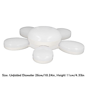 yaogohua LED Garage Ceiling Light, 50W 6500K White Lighting E27 E26 Base 8000LM, Adjustable Deformable Light for Warehouse Balcony Corridor 85‑265V