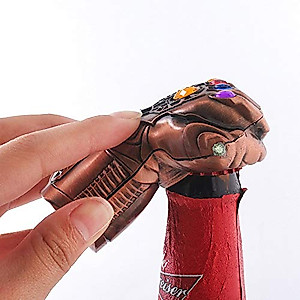 Xwbella Keychain, Infinity Gauntlet Key Chain Metal Key Ring, Cool Gifts for Men, Husband, Boyfriend (Bronze)