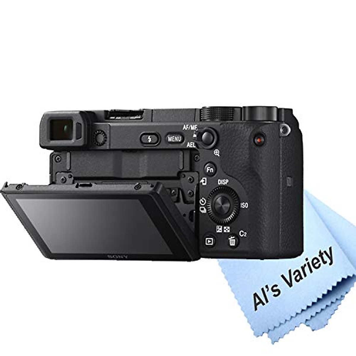 Sony a6400 Mirrorless Digital Camera Body Only (No Lens) + 64GB Memory + Case+ Steady Grip Pod + Tripod+ Software Pack + More (30pc Bundle) (Renewed)