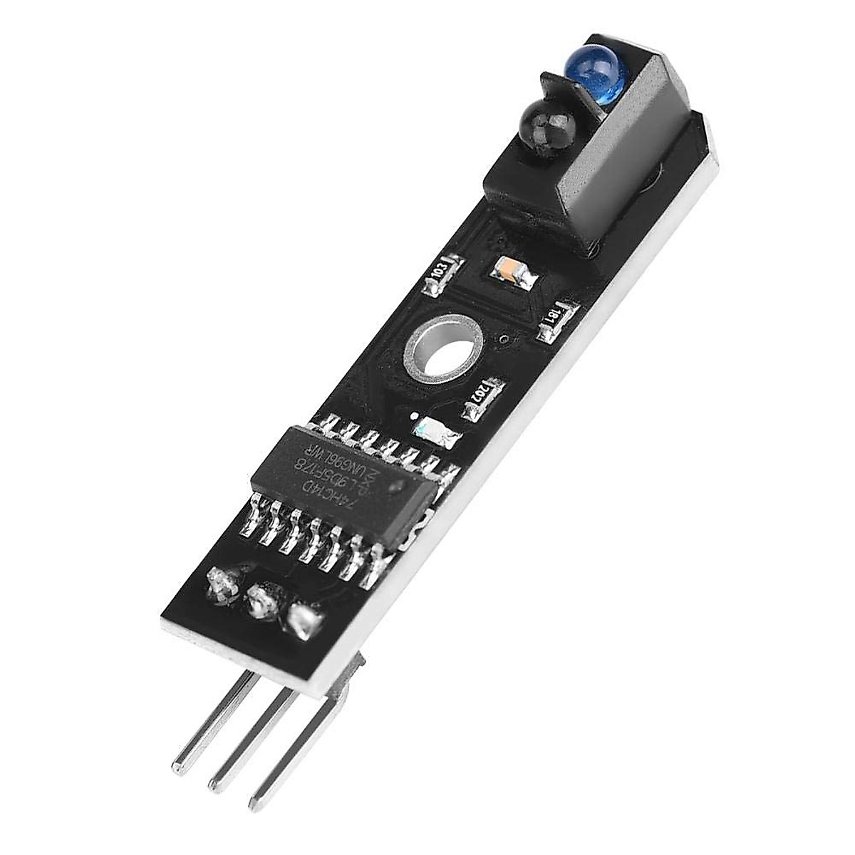 Infrared Tracking Sensor Module 1-Channel Infrared Reflection Tracking Sensor Module Obstacle Avoidance Smart Car Black/White Line Detection 3 Pcs