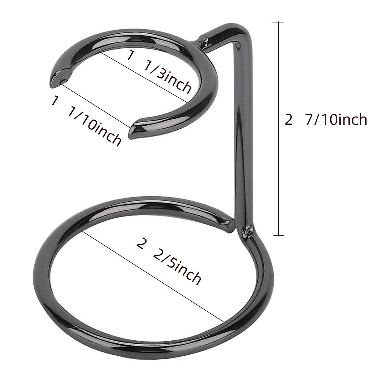 Shave Brush Stand Stainless Steel for Badger Shaving Brushes Holder Height 2.8inch/7cm Space Saver