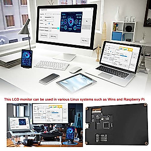 XIXIAN 3.5 Inch IPS LCD Monitor Display Computers Monitor CPU GPU Monitoring Sub-Screen Support Wins Linux System