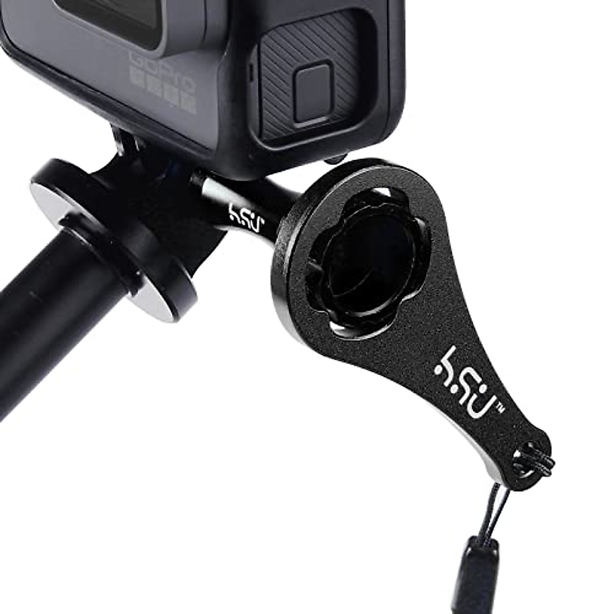 HSU Aluminum Thumbscrew Set + Wrench for Gopro Session,Hero 11, 10, 9, 8, 7, 6, 5, 4, 3, AKASO Campark and Other Action Cameras (Black,3Pcs)