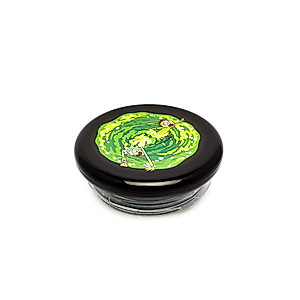 Rick and Morty Portal Container, 6 oz, Multiverse, Stash Jar, Rick Sanchez, Glass, Herbs & Spices, Portal Gun, Alternate Reality