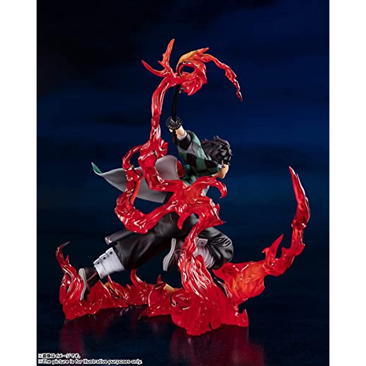 TAMASHII NATIONS - Demon Slayer: Kimetsu no Yaiba - Tanjiro Kamado Total Concentration Breathing, Bandai Spirits FiguartsZERO Collectible Statue