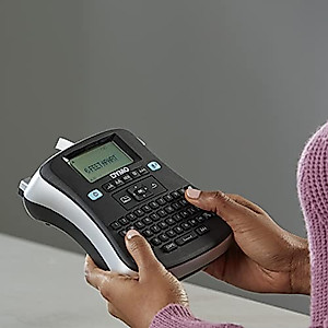 Dymo S0784440 Label Manager 210D Label Maker QWERTY Keyboard - Black/Clear