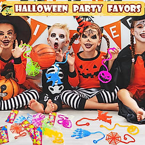 Halloween Treats Non Candy Bulk for Kids, Sticky Hands Party Favors Supplies for Toddlers-100 Pack,Halloween Birthday Basket Goodie bag Stuffer Fillers,Bulk Classroom Prizes Toys Gifts for Boys Girls