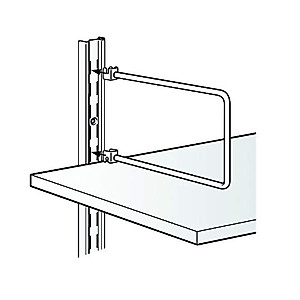 FixtureDisplays® ecorative Double Slot Bookend Bracket Shelf Dividers, Clothes Organizer & Storage, Book Shelf Divider 13888-NPF