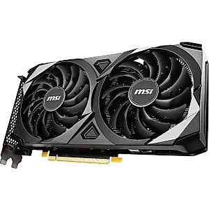 MSI Gaming GeForce RTX 3060 12GB 15 Gbps GDRR6 192-Bit HDMI/DP PCIe 4 Torx Twin Fan Ampere OC Graphics Card (RTX 3060 Ventus 2X 12G OC) (Renewed)