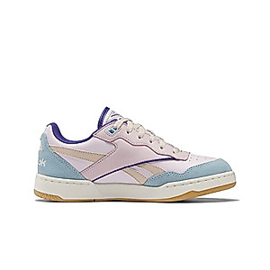 Reebok Women's BB 4000 II Basketball Shoe, Pixel Pink/Vintage Chalk/Blue Pearl, 6 Women