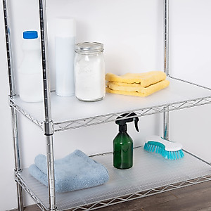 Con-Tact Brand Duraliner Premium Plus Heavy Duty Non-Adhesive Shelf and Drawer Liner, 12" x 20', Clear Nova Dots (12" x 20')