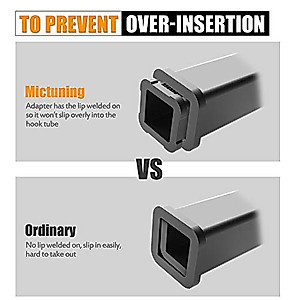 MICTUNING 2-1/2 Inch Class V to 2 Inch Class III and IV Trailer Hitch Receiver Adapter Reducer 2.5 Inches to 2 Inches Sleeve Convertor