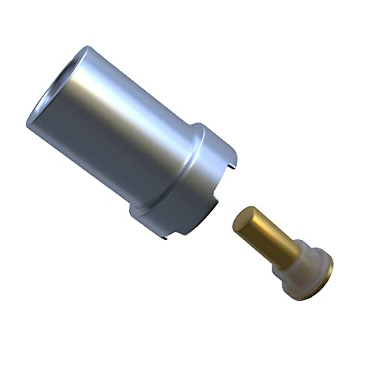 4 Pack 510 Thread Magnetic Ring Adapter Gold Thread Magnetic Adapter 510 Magnetic Connector Premium Brass Magnetic Connector Extension(Silver)