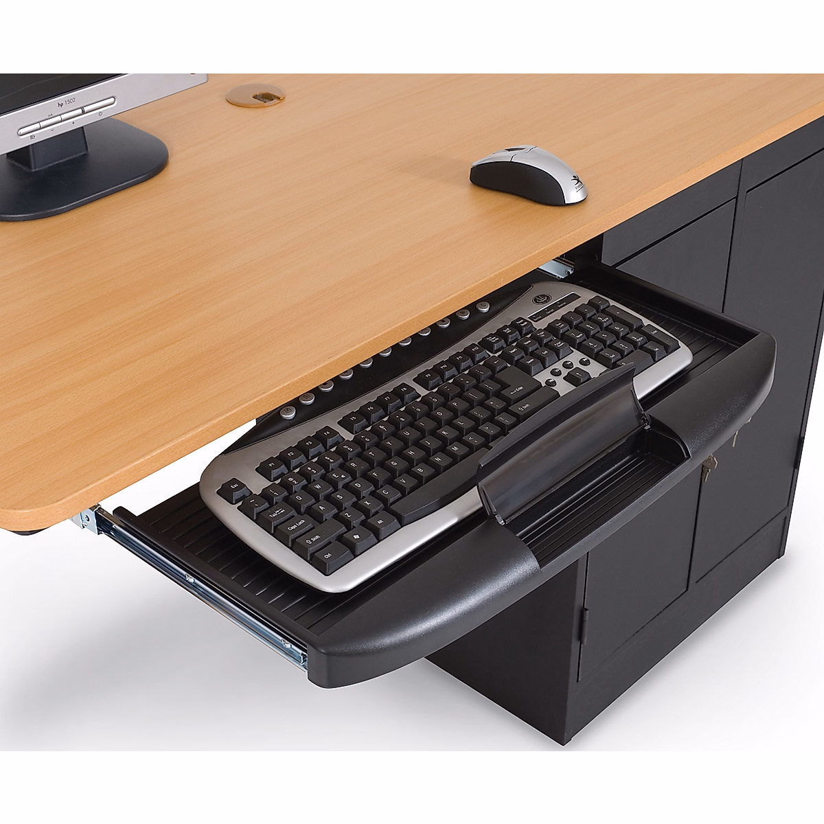 Balt LX Computer Workstation with Locking CPU Holder Dimensions: 72" W