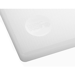 Soro Essentials – 18” x 24” x 3/4” Plastic White Color Cutting Board- Color Coded Chopping Board Cutting Board for Kitchen Meat Vegetables Dishwasher Safe Non-Slip Surface