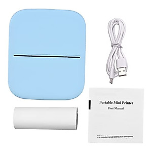 Jabey Mini Printer,X1 Portable Mini Pocket Printer 80mm BT Thermal Photo Printer 300dpi Picture Memo Notes Lists Journal Receipt Compatible with Android iOS for Home Office School Travel