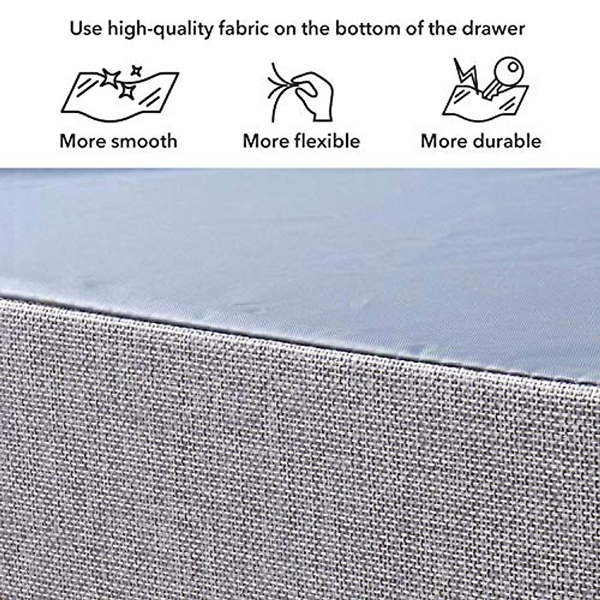 ROMOON Dresser Organizer with 6 Drawers, Fabric Storage Dresser Tower for Bedroom, Hallway, Entryway, Closets - Gray