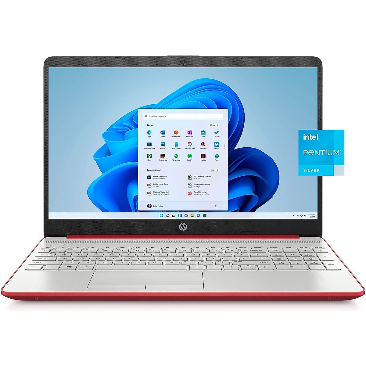 HP Pavilion Business Laptop, 15" HD Display, Intel Pentium Silver N5000, Windows 11 Pro, 32GB RAM, 1TB SSD, Type-C, RJ-45, Online Conferencing, office 365 1 year, Long Battery Life, PC Mall USB Card