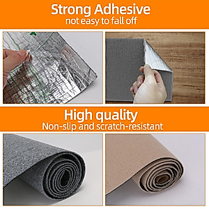 XUYEDOGLSH Cat Scratch Mat，Cat Scratch Carpet Trimmable Self-Adhesive Cat Scratch Pad,Decorative Cat Tree Shelf，Cat Wall，Cat Scratching Post,Cat Couch Protector 78.7"x15.8"