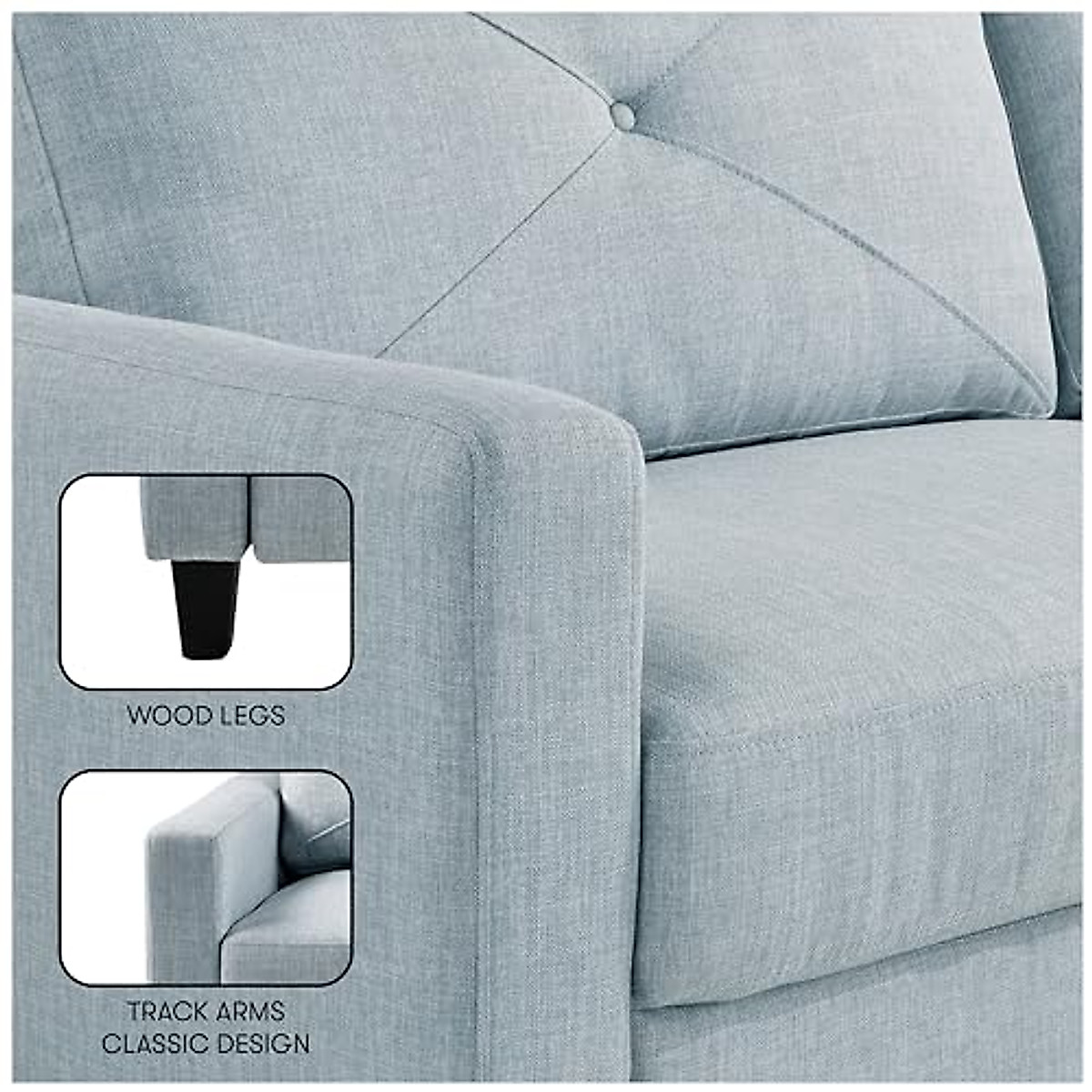 Serta Lindbergh Sofa Light Gray