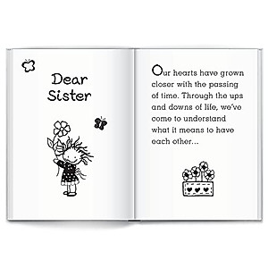 Blue Mountain Arts Mini Book (I Love You, Sister)—Keepsake Gift for a Holiday, Birthday, or Just Because for an Older or Younger Sister, by Marci & the Children of the Inner Light, 4 x 3 Inches