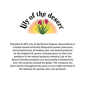 Lily Of The Desert Aloe Vera Juice Drink, Inner Fillet, Vegan Dietary & Immune Support, Gluten Free Liquid Digestive Aid, No Water Added, 16 Fl Oz