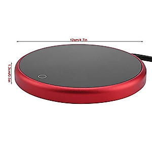 Pasamer Cup Warmer Pad,Electric Cup Warmer Pad Desktop Tea Coffee Milk Mug Heater Coaster Tray 220-240V(01)