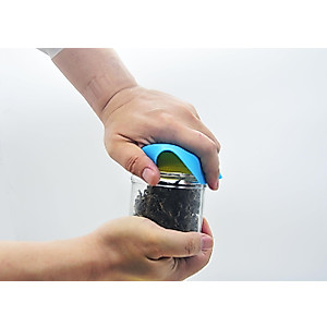 Ecochre 4Pcs Jar Opener Rubber Jar Gripper for Weak Hands, Bottle Opener for Arthritic Hands, Jar Opener Gripper Pad, Silicone Heat Insulation Pad lid opener Round-Rubber Grippers for Opening Jars