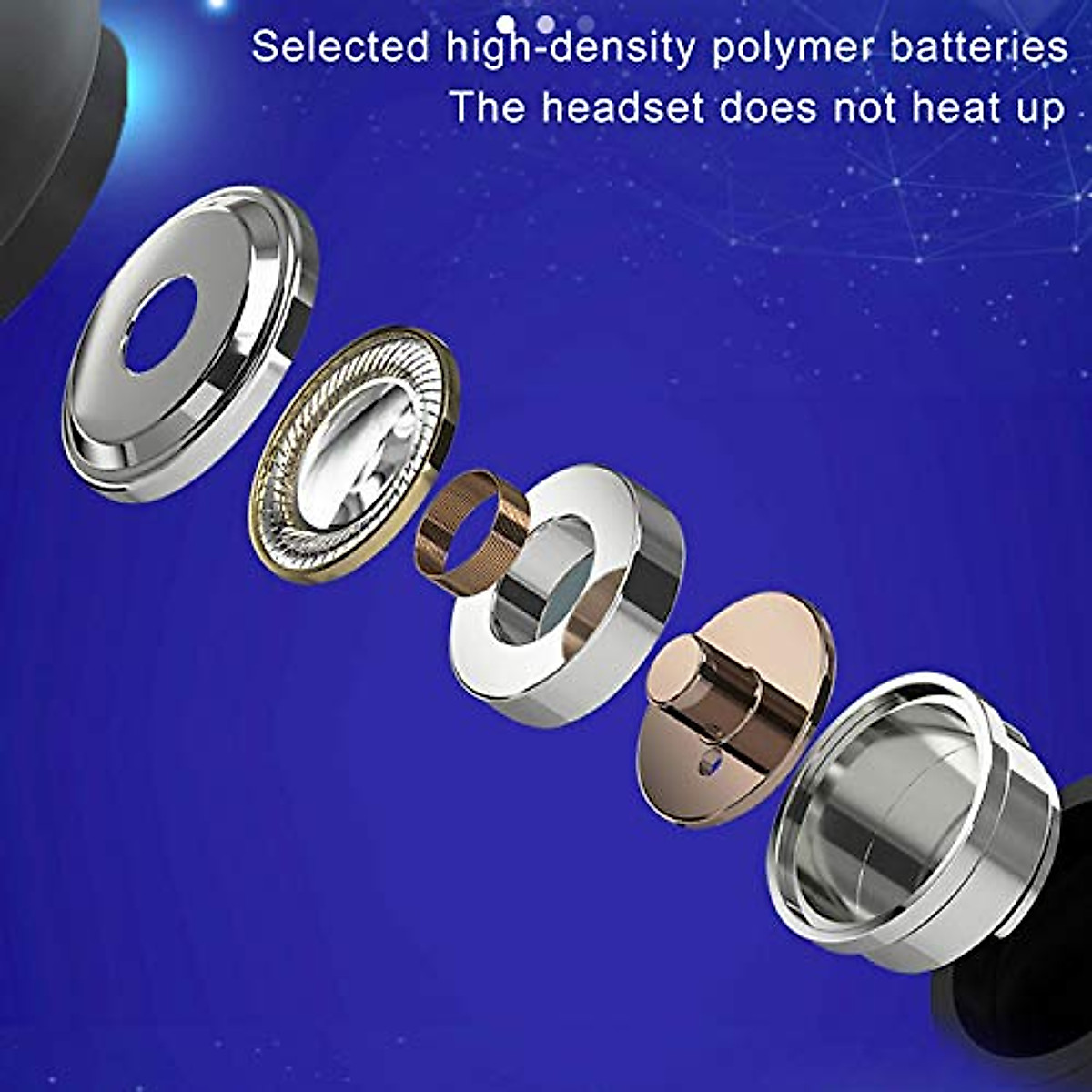 Heave Wireless Earbud,Mini Invisible Wireless Bluetooth 5.0 Earpiece,Hands-Free Noise Reduction in-Ear Earphone Built-in Microphone Headset for Sports/Business/Driving Black