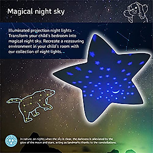 Cloud b Calming Mini Nightlight Star Projector | Gentle Brightness | 3 Colors | 1 Constellation | Auto-Shutoff | Dream Buddies Benny The Bunny