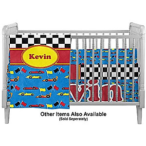Racing Car Crib Fitted Sheet (Personalized)