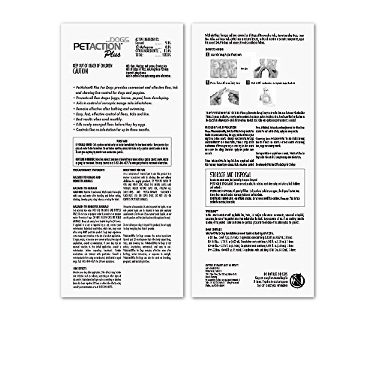 Pet Action Plus Flea & Tick Treatment for XL Dogs, 89-132 lbs, 3 Month Supply