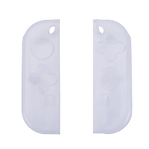 HDE Protective Cover for Nintendo Switch Joy-Con Controller Plastic Protectors Snap On Shell with Comfort Contoured Back (Clear)