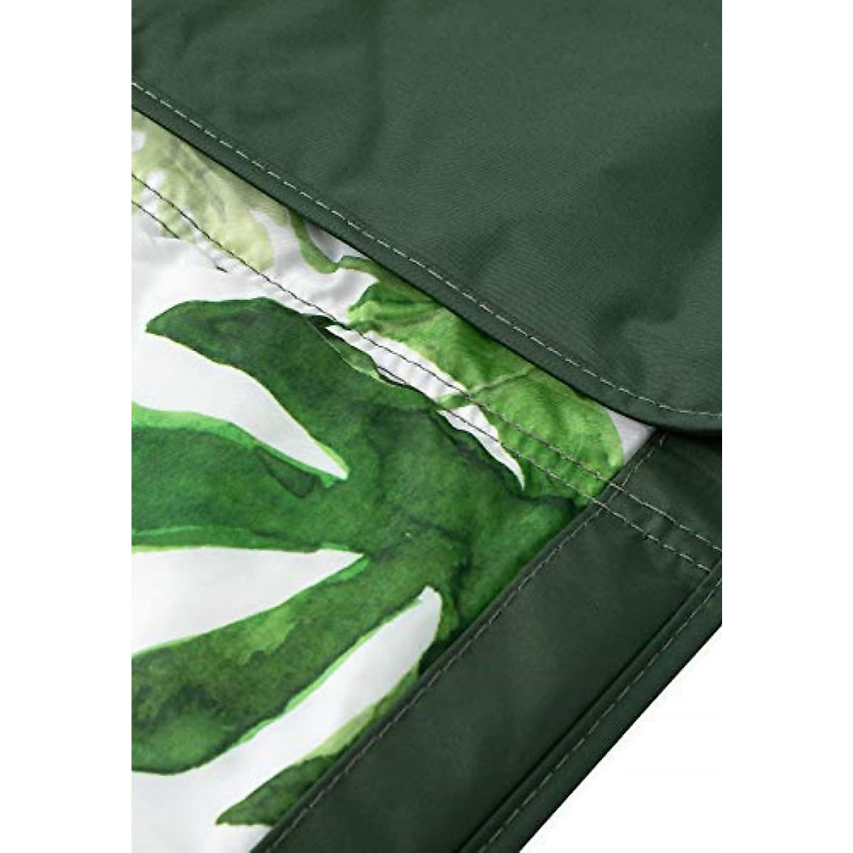 Little Unicorn 5'x5' Outdoor Family Picnic & Beach Blanket | Durable & Water-Resistant Fabric | Compact Fold & Easily Wipes Clean | Zipper Pocket (Tropical Leaf)