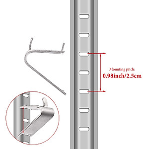 920158 Refrigerator Shelf Clips Freezer Shelf Clip Cooler Shelf Support Commercial Shelf Clip for Fridge(8 Pieces)