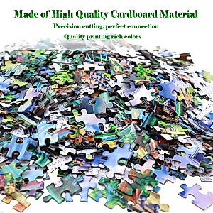 Jigsaw Puzzles 1000 Pieces Puzzles for Adults 1000 Piece-Amsterdam Canal Educational Game Toys, Family Decoration Puzzle…