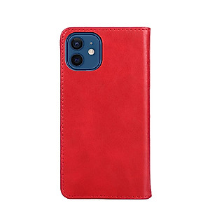 Fansipro Wallet Folio Case for Oppo Reno 2 Z, Premium PU Leather Slim Fit Cover for Reno 2 Z, 3 Card Slots, Align Cutouts, Red