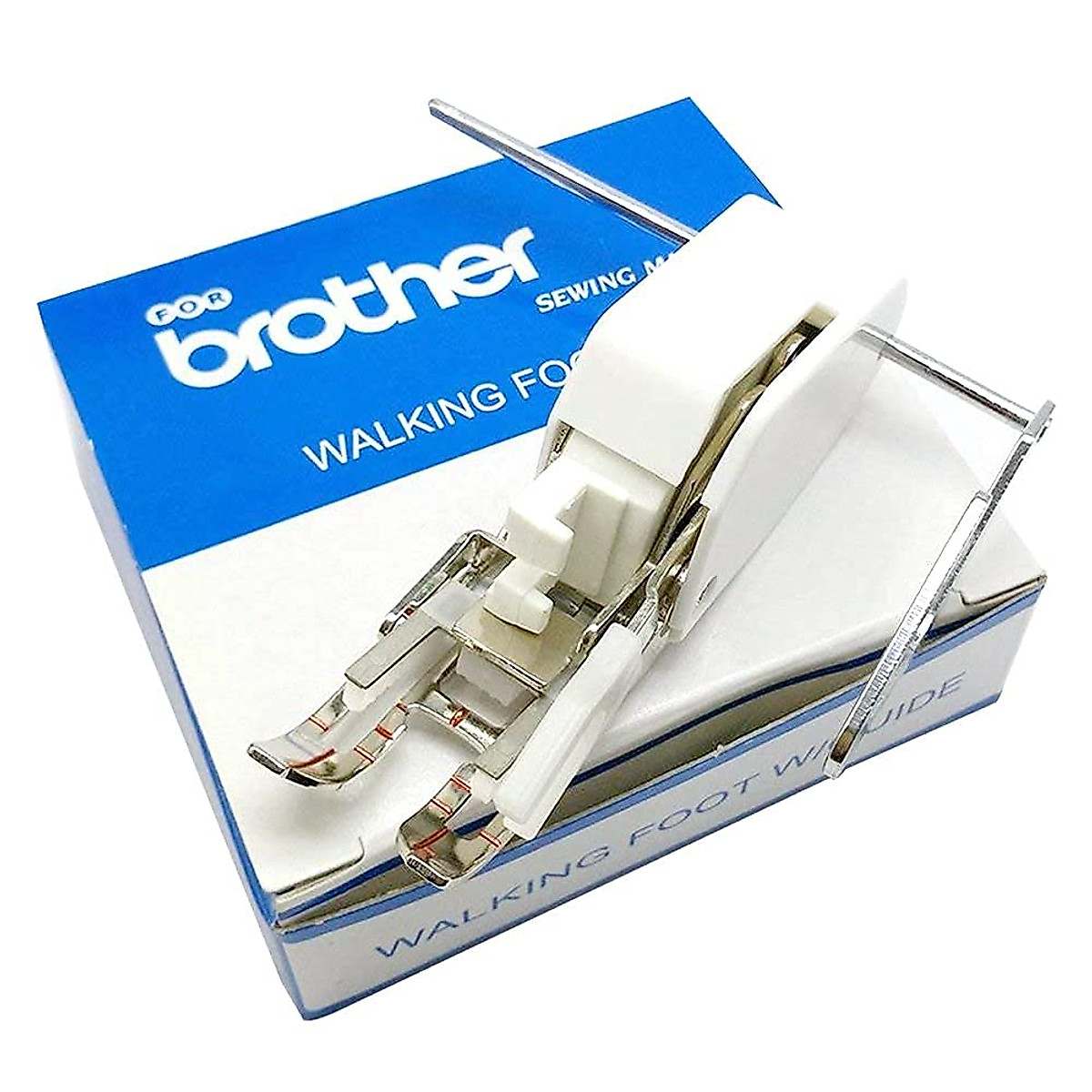 LNKA Sewing Machine Presser Feet Walking Foot for Brother Open Toe Even Feed SA188 W/Guide F033N F033 XC2214002