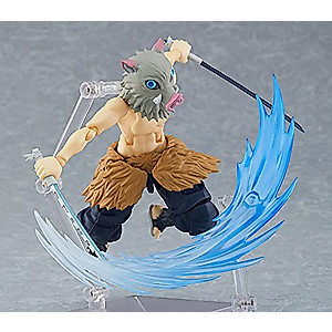 Max Factory Demon Slayer: Kimetsu no Yaiba Inosuke Hashibira Deluxe Figma Action Figure, Multicolor