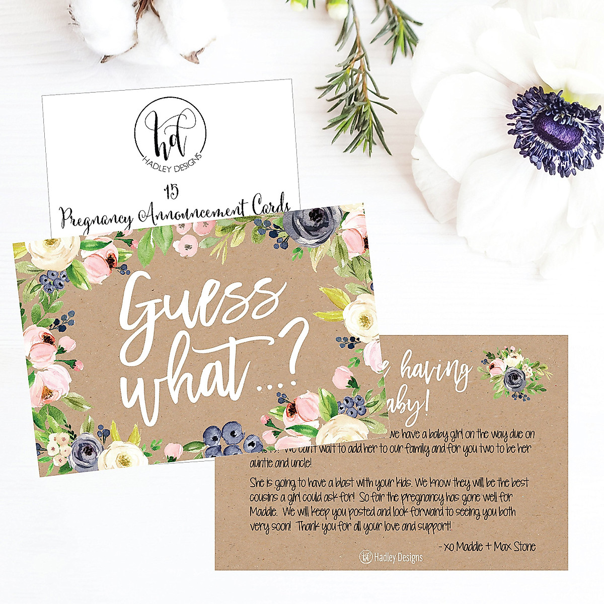 25 Pregnancy Announcement Card Set, We're Expecting Baby Surprise Having Birth Reveal Only Best Friends Get Promoted To Auntie Aunt Uncle Grandpa Grandma Grandparent Sister Brother Family Dad Mom