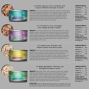 PETITE CUISINE Grain-Free Wet Shredded Chicken Cat Food in Broth, Made with Superfoods, Variety Pack 2.8 Ounce (Pack of 12)