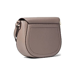 Kate Spade New York Knott Pebbled Leather Medium Saddle Bag Mineral Grey One Size