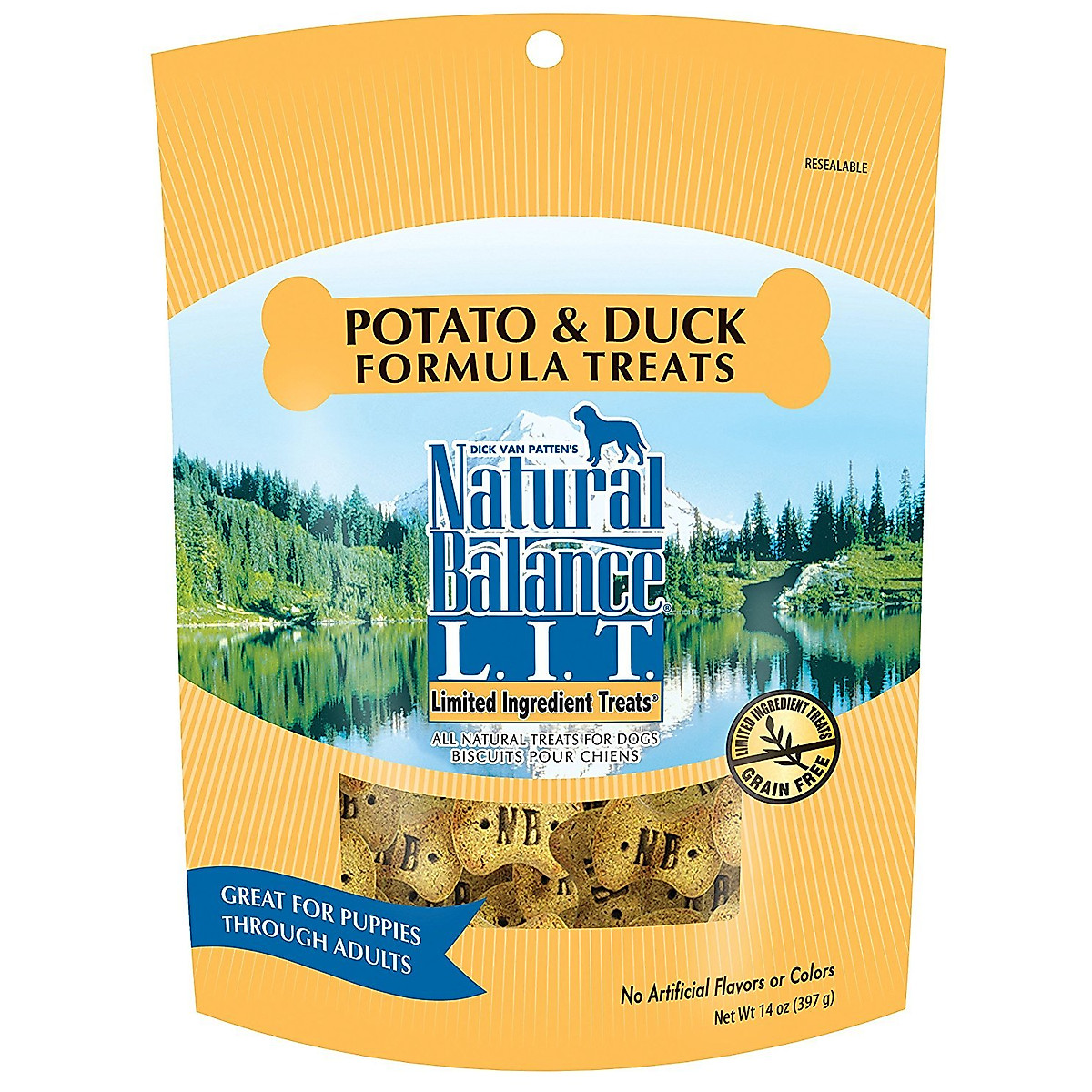 Natural Balance Limited Ingredient Dog Treats Potato & Duck Formula, 14 oz, 3 Pack